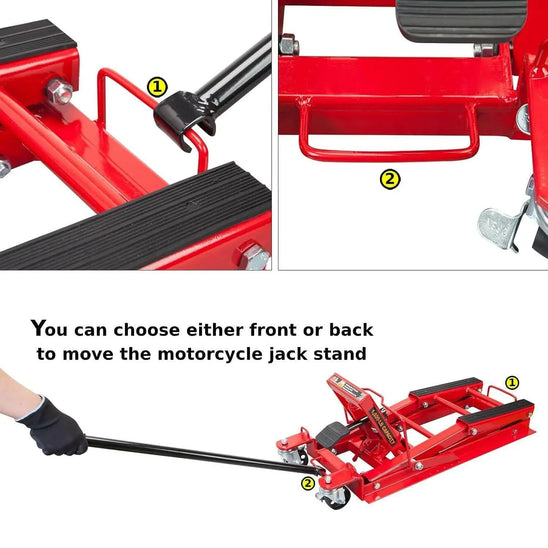 BIG RED Hydraulic Motorcycle Lift Jack, ATV Scissor Lift Jack, Portabl