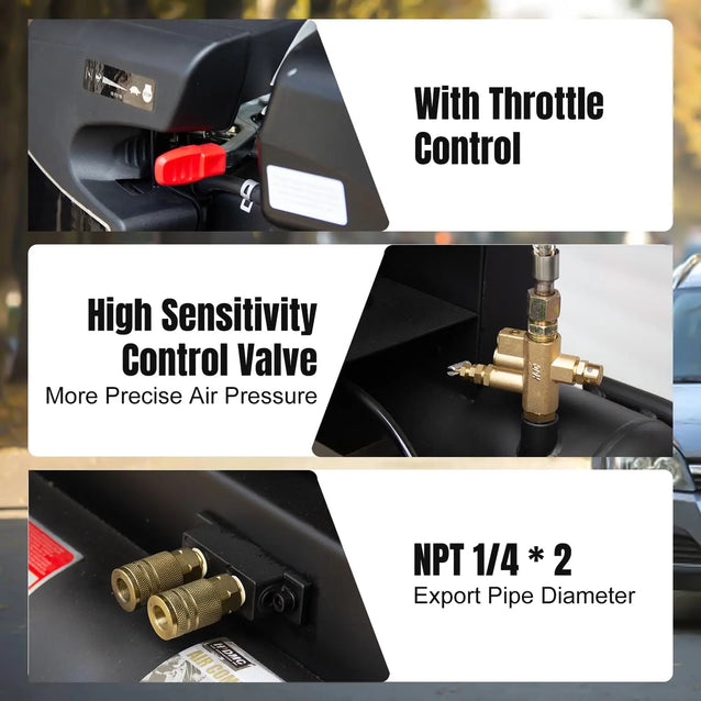 Portable Gasoline Powered Air Compressor