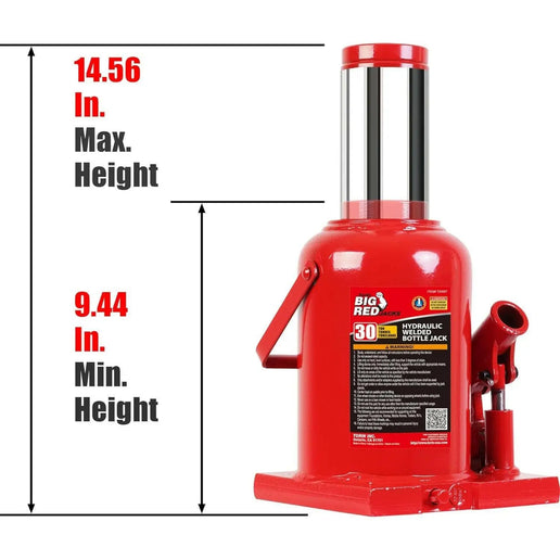 BIG RED Heavy Duty Welded Bottle Jack