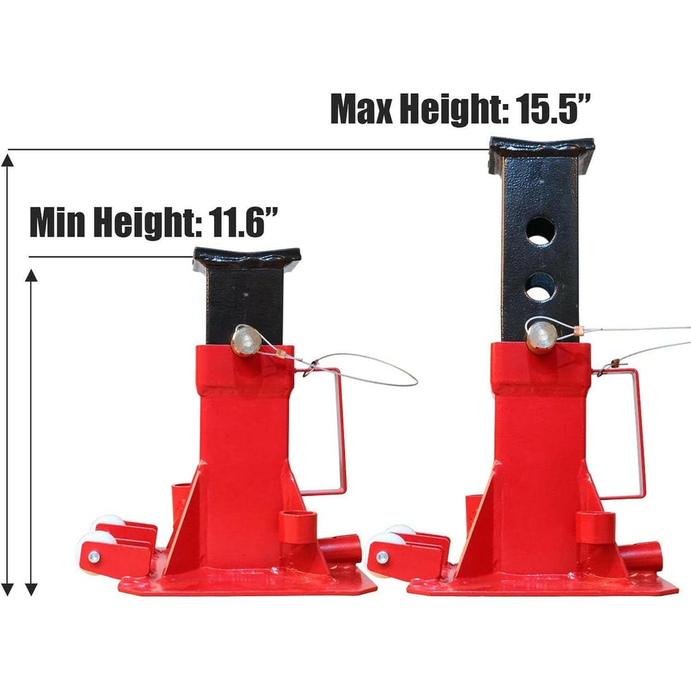BIG RED Heavy Duty Jack Stands with Pin Locking
